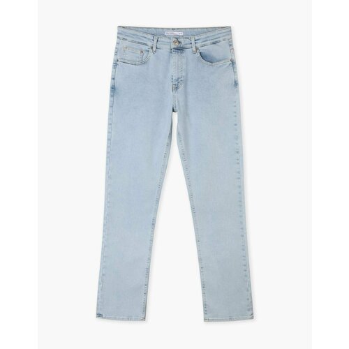 Джинсы зауженные Gloria Jeans, размер 46/182, голубой, синий