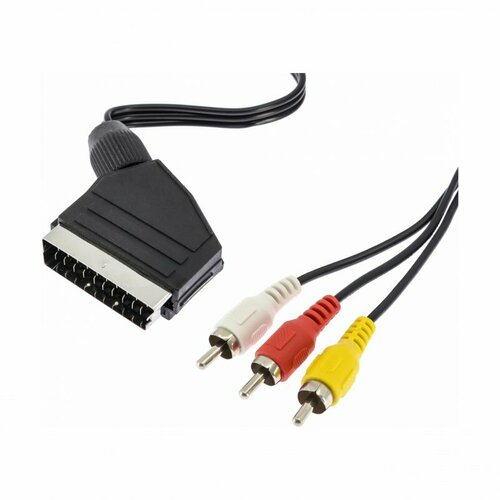 Аудио-переходник (адаптер) 3RCA-SCART, 1.5 м