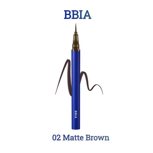 BBIA Водостойкая подводка для глаз – черный Never Die Brush Eyeliner – 02 Matte Brown 0.4 гр