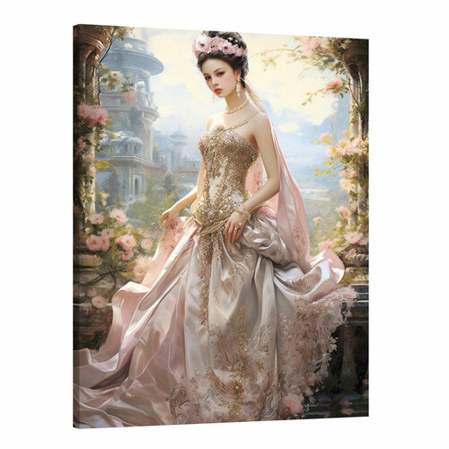 Интерьерная картина 50х70 "Золотая корона принцессы"
