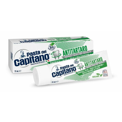 Зубная паста Pasta del Capitano Antitartar for Smokers От зубного камня для курящих 75 мл 8002140039119