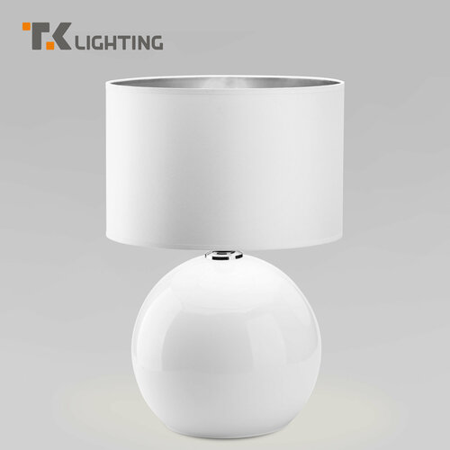 Настольная лампа с абажуром TK Lighting 5079 Palla, цвет белый