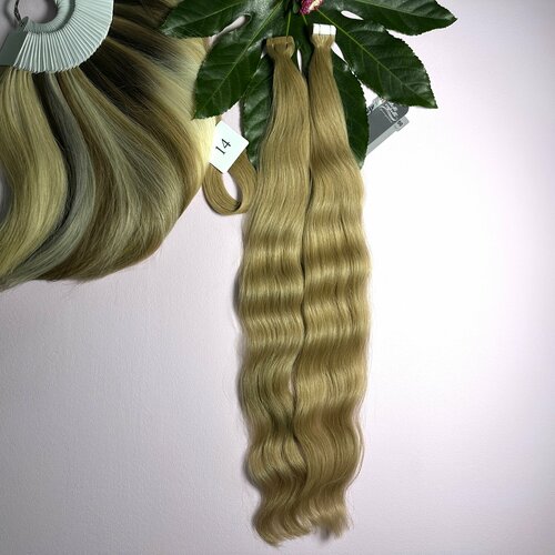 Волосы Belli Capelli славянские люкс на маскировочной ленте 2,8см 50-55 см №14 (20 лент)