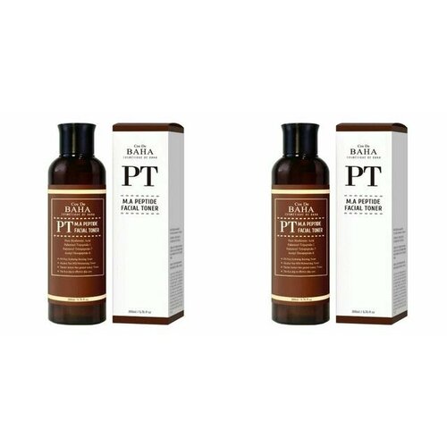 Cos De BAHA Тонер для лица PT Peptide Facial Toner, Пептидный, с матриксилом и аргирелином, 200 мл, 2 шт