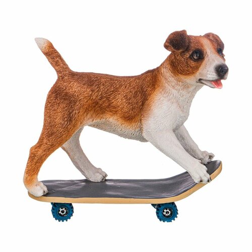 Декоративная статуэтка "Собака на скейтборде" 18 см