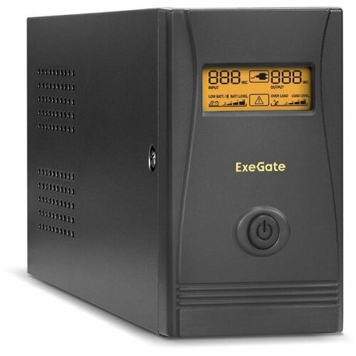 Источник бесперебойного питания Exegate Power Smart ULB-850. LCD. AVR. EURO. RJ. USB 850VA Черный