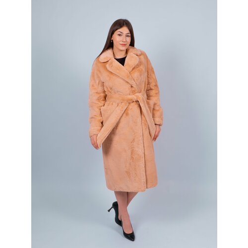 Пальто , размер 48, коричневый