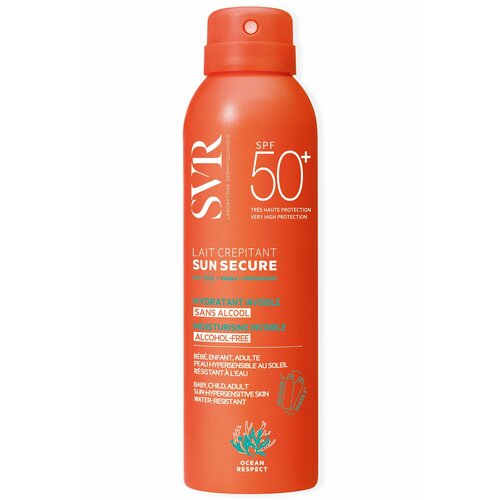 SVR Солнцезащитное увлажняющее молочко spf 50+ Lait Crepitant Sun Secure