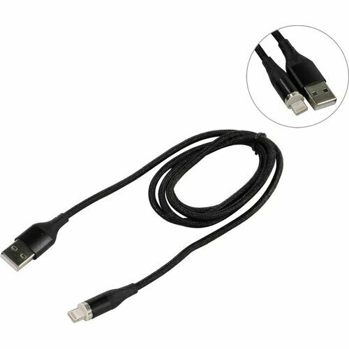 Кабель Jet.A USB 2.0 AM-->съёмный магнитный Lightning 1м