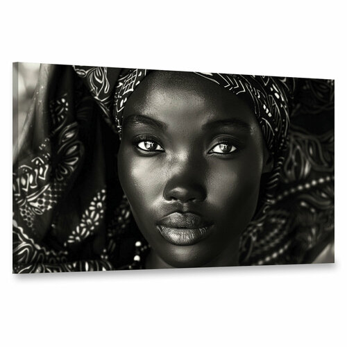 Интерьерная картина 100х60 "Экзотическая африканка"