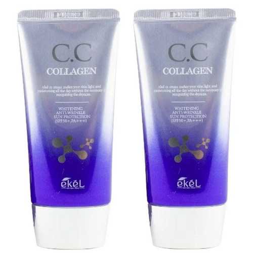 CC крем для лица Ekel Collagen, SPF 50, 50 мл, 2 шт