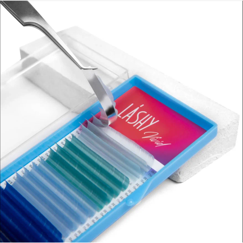 Ресницы цветные LASHY Vivid "Frost" MIX L 0.07 10-13 mm (16 линий)