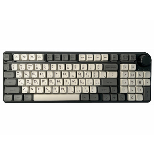 Клавиатура беспроводная механическая Epomaker TH96 Pro, Gateron Pro Yellow Switch, Bluetooth, RGB, 6000мАч, Серый TH96-BLK-GrW-GatY