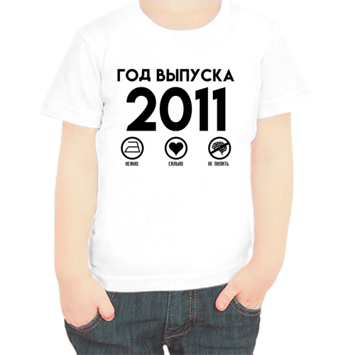 Футболка , размер 122, белый