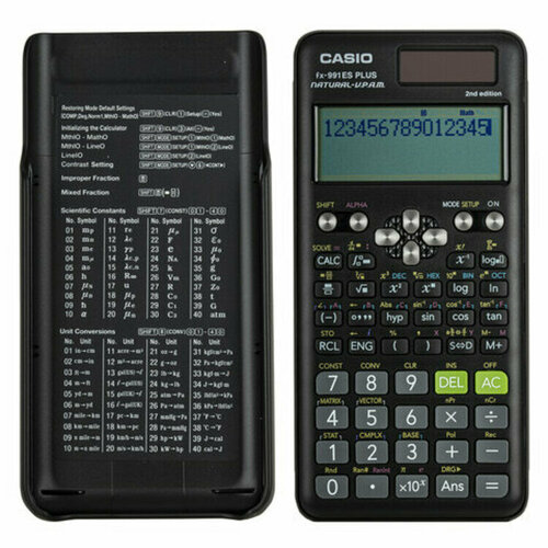 Калькулятор инженерный CASIO FX-991ES PLUS-2 (162х77 мм), 417 функций, двойное питание, сертифицирован для ЕГЭ, FX-991ESPLUS-2S