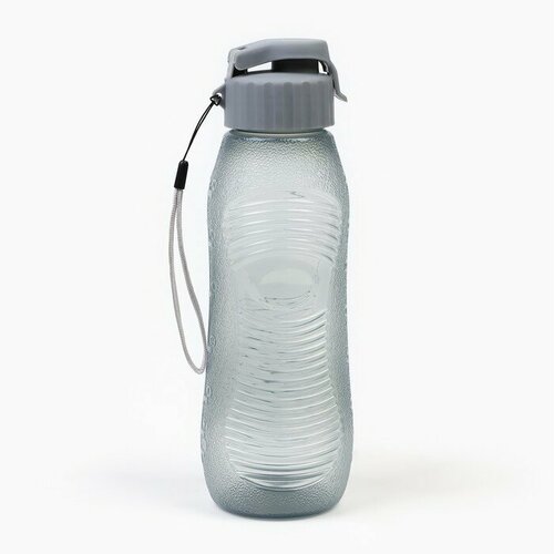 Бутылка для воды, 600 мл, 66 х 23 см, серая 1 шт