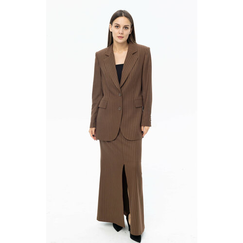 Пиджак Saniatti, размер XS, коричневый