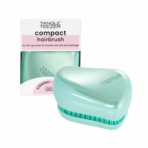 Расческа Tangle Teezer Compact Styler Frosted Teal Chrome 9 см