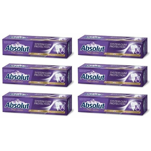 Absolut Зубная паста Pro System Gum Protection, 110 г, 6 шт