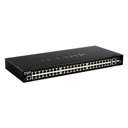 Коммутатор D-Link DGS-1520-52/A1A, PROJ Managed L3 Stackable Switch 48x1000Base-T, 2x10GBase-T, 2x10GBase-T, 2x10GBase-X SFP+, CLI, 1000Base-T Management, RJ45 Console (DGS-1520-52/A1A)