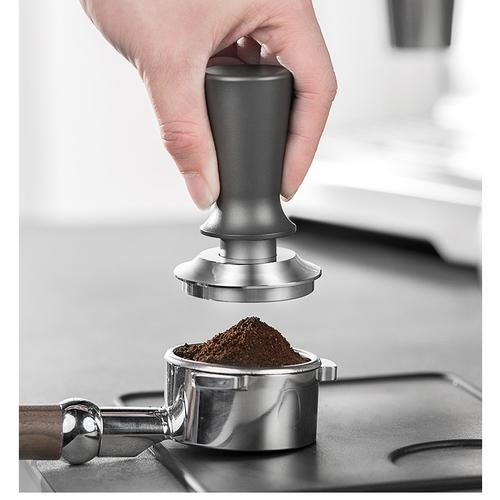 Темпер для кофе 53мм MyPads из нержавеющей стали, пресс для кофейного рожка, серый