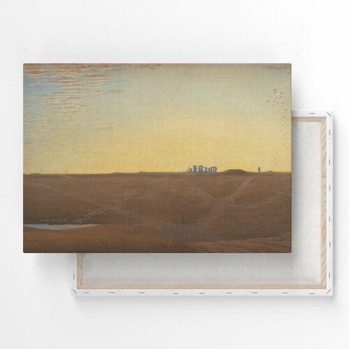 Картина на холсте, репродукция / Уильям Тёрнер - Stonehenge, Twilight / Размер 80 x 106 см