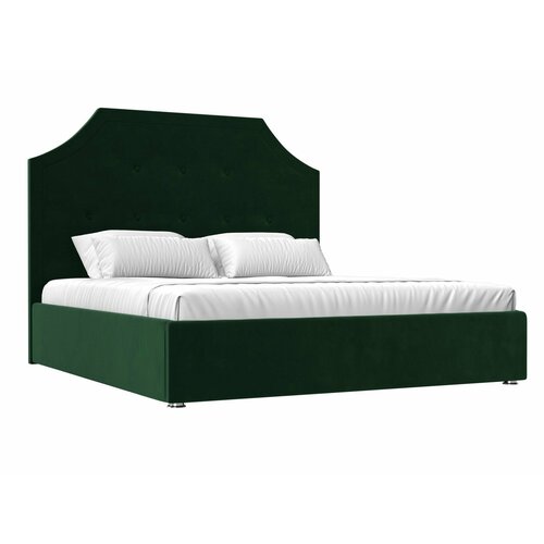Интерьерная кровать Кантри 160, Велюр зеленый