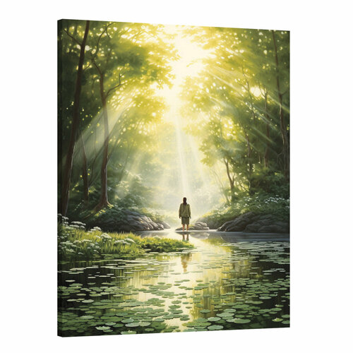 Интерьерная картина 50х70 "Шаманский лес"