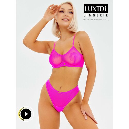 Комплект нижнего белья Luxtdilingerie, размер M верх/ M низ, розовый