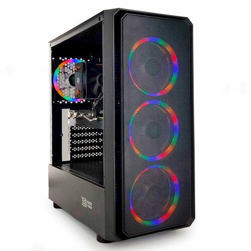 Игровой PC юкомс i5 3470, RX 580 8GB, SSD 240GB, 16GB DDR3, БП 450W, win 10 pro, Black game case