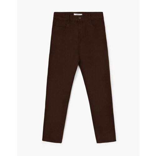 Джинсы  Gloria Jeans, размер 7-8л/128 (32), коричневый