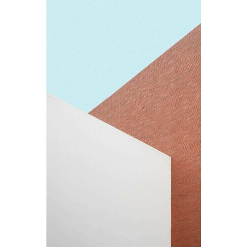 Картина на холсте 60x110 LinxOne "Здания, линии, минимализм" интерьерная для дома / на стену / на кухню / с подрамником