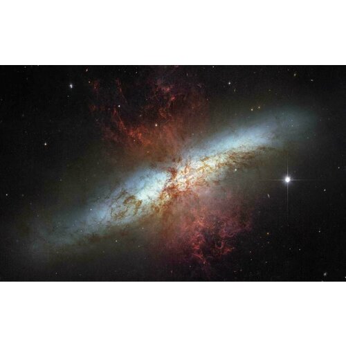 Картина на холсте 60x110 LinxOne "Галактика, космос, звезды, звездообразование" интерьерная для дома / на стену / на кухню / с подрамником