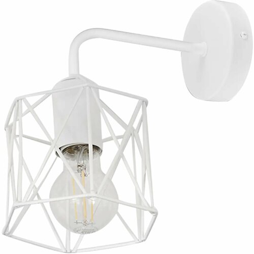 Настенный светильник бра Vitaluce Актавия вайт 1 лампа 3м² E27 цвет белый матовый