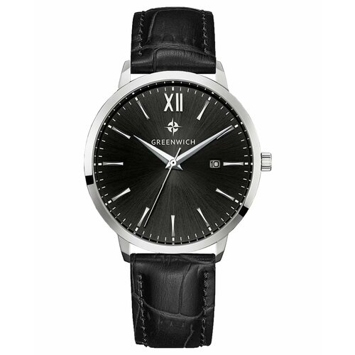 Наручные часы GREENWICH GW 061.11.11, черный, серебряный