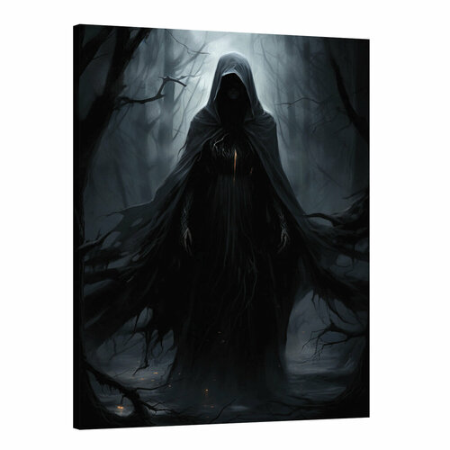 Интерьерная картина 50х70 "Ведьма с темными глазами"