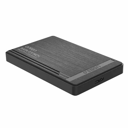 Внешний корпус бокс для жесткого диска SATA HDD 2.5d to USB 3.0 кабель 2в1 черный