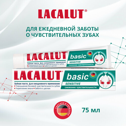 Зубная паста Lacalut Basic Sensitive 75мл