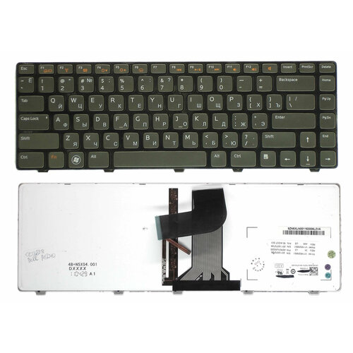 Клавиатура для Dell MP-10K63US-442 черная с подсветкой