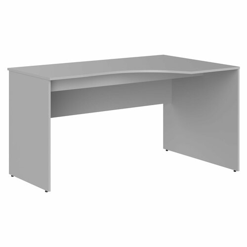Skyland компьютерный стол Simple SET, угол: справа, ШхГхВ: 140х60х76 см, цвет: серый