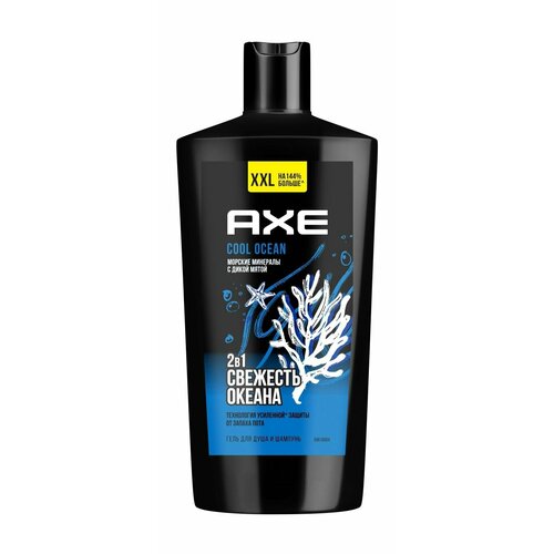 AXE Шампунь-гель для душа с ароматом дикой мяты 2-в-1 250 мл