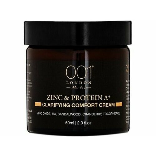 Увлажняющий и матирующий крем для лица 001 Skincare London Zinc & Protein A+ Clarifying Comfort