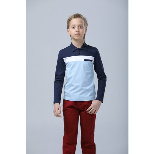 Школьная рубашка LADNO, размер 88, синий