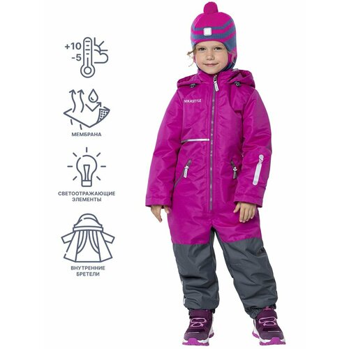 Комбинезон NIKASTYLE 8м1624, размер 116-60, розовый
