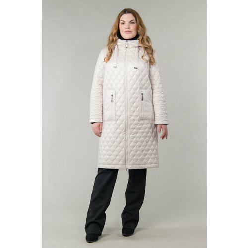Пальто Modetta Style, размер 54, бежевый