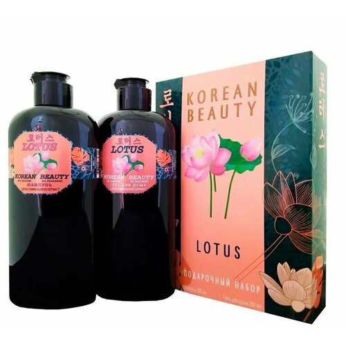 FESTIVA Подарочный набор Korean Beauty Lotus: Шампунь, 250 мл + Гель для душа, 250 мл