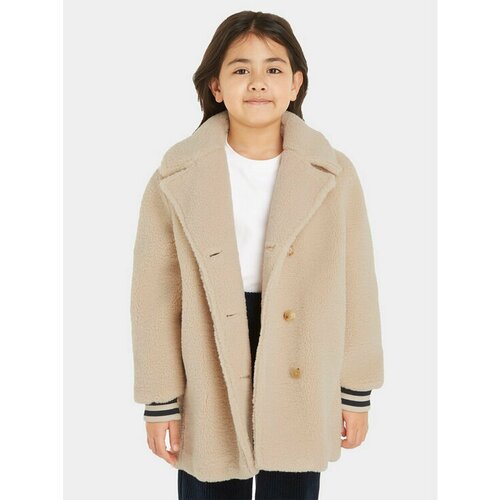 Пальто TOMMY HILFIGER, размер 14Y [METY], бежевый