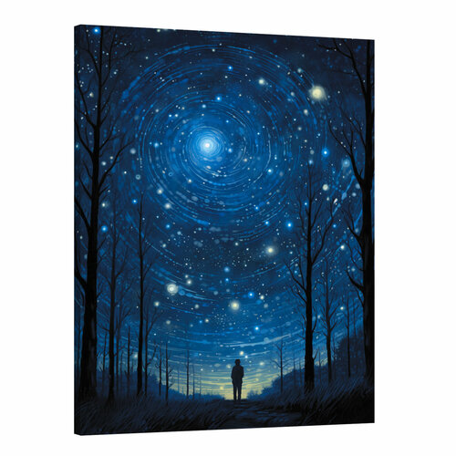 Интерьерная картина 50х70 "Зодиак: звездные сны"