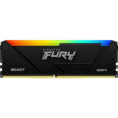 Оперативная память Kingston FURY Beast RGB 16GB DDR4-3733 CL19 (KF437C19BB12A/16)