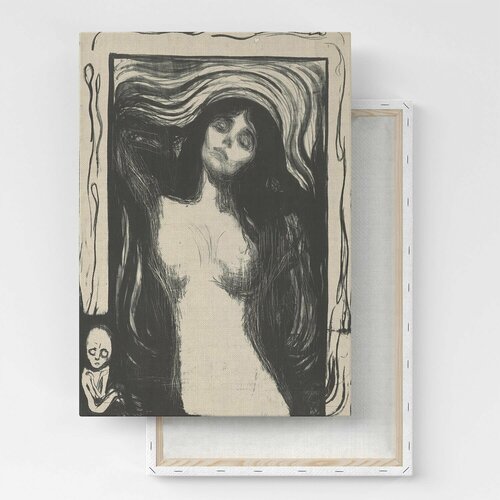 Картина на холсте, репродукция / Эдвард Мунк - Madonna / Размер 60 x 80 см